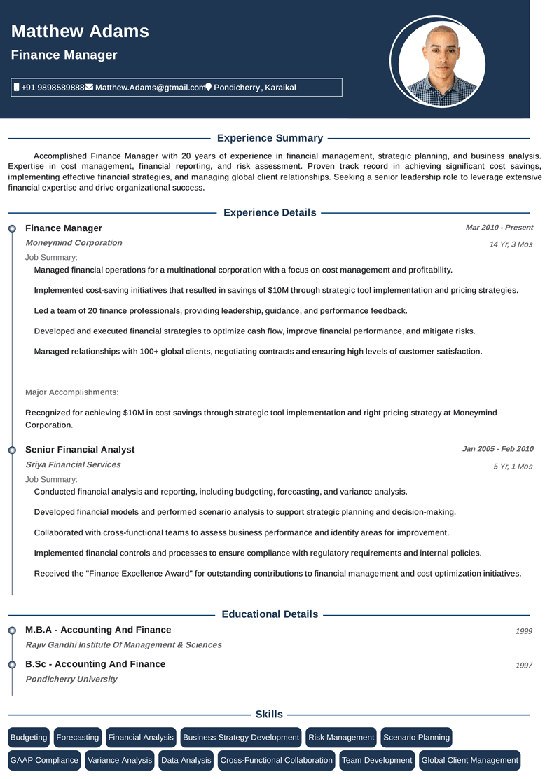 G Talent Pro - Resume