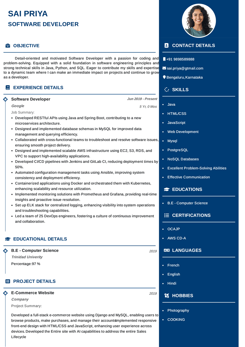 G Talent Pro - Resume