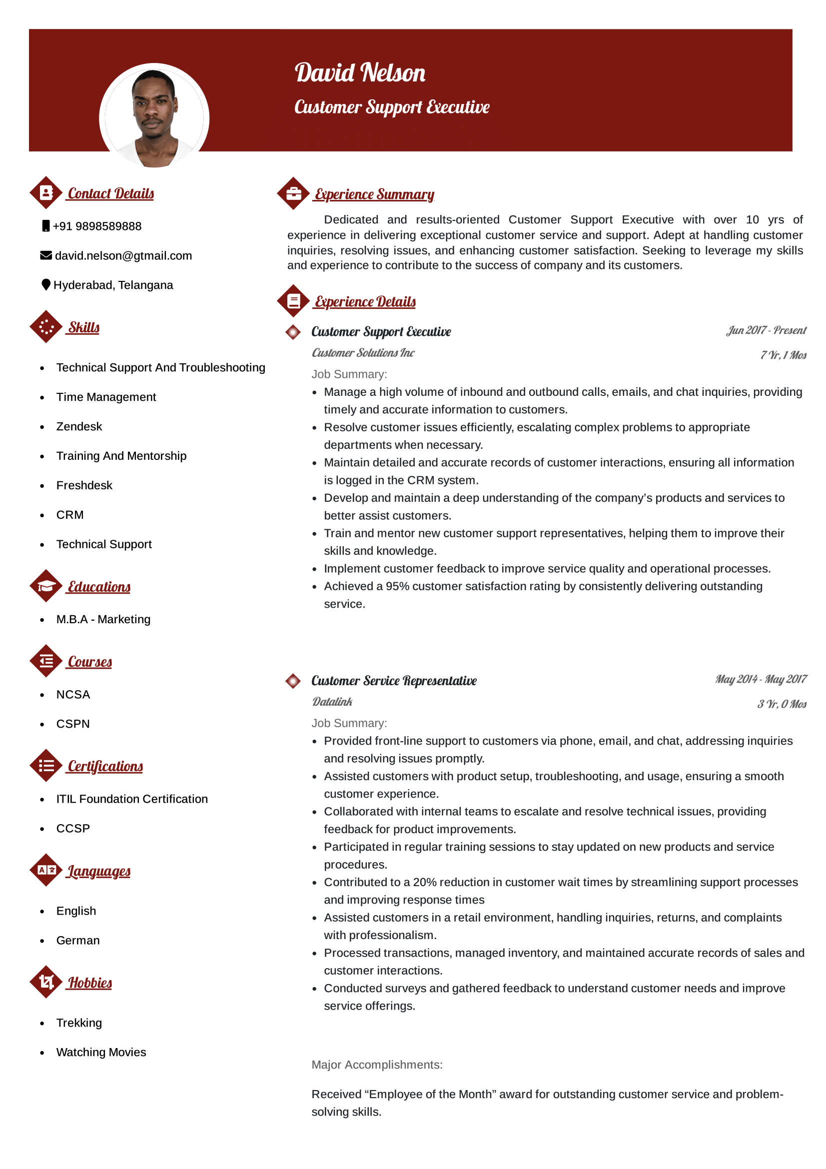 G Talent Pro - Resume